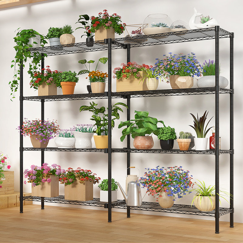 Rebrilliant Olachi 69.7'' W Metal Shelving Unit & Reviews | Wayfair